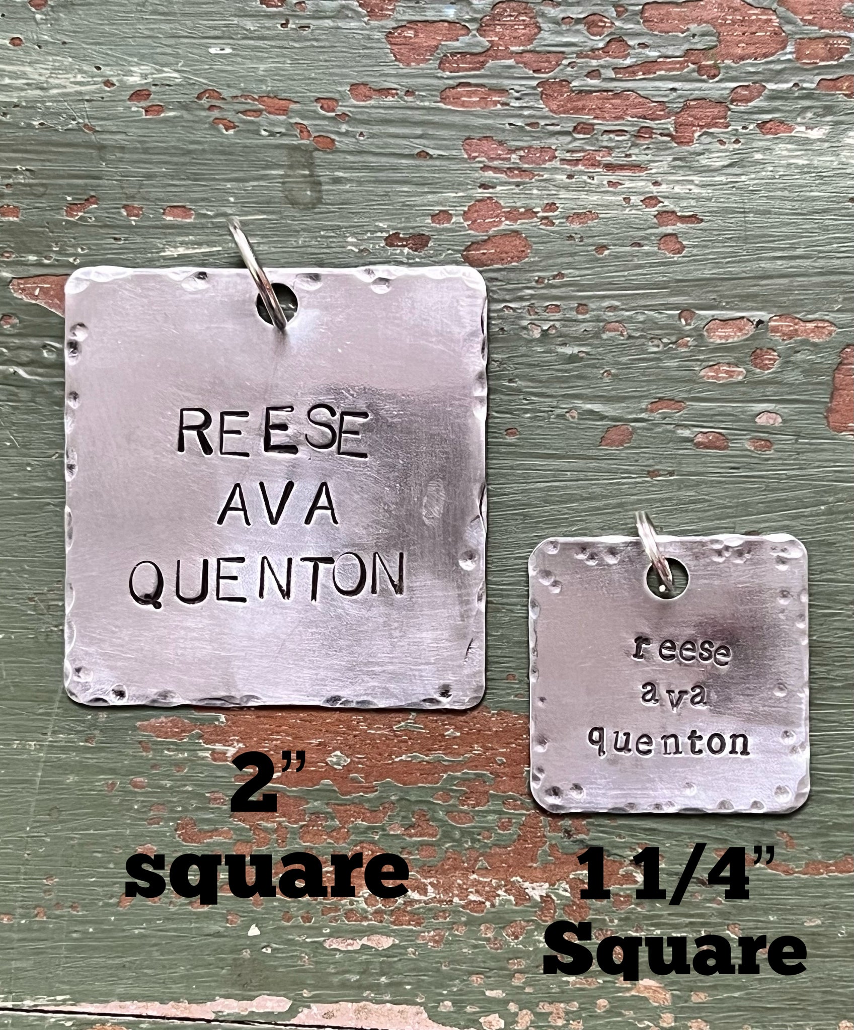Hand Stamped Metal Squares – TheSilverChics
